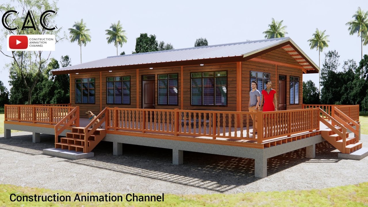 Simple Farmhouse | Tropical House | 12x7m | Three Bedroom - YouTube