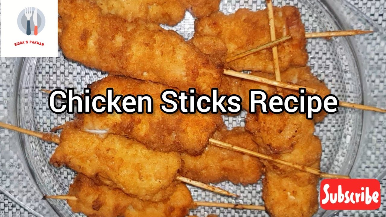 Chicken Sticks Recipe | Bakery Style Chicken Sticks Recipe by Sidra's ...