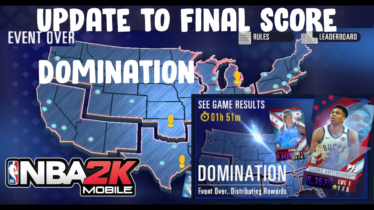 Final Epic Score in Domination - NBA 2k Mobile - YouTube