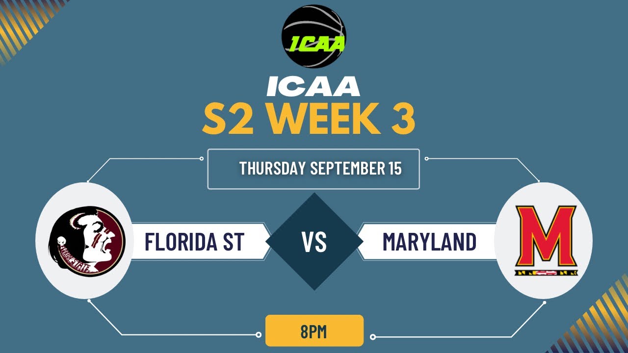 ICAA Basketball Week 3 Florida State at Maryland - YouTube