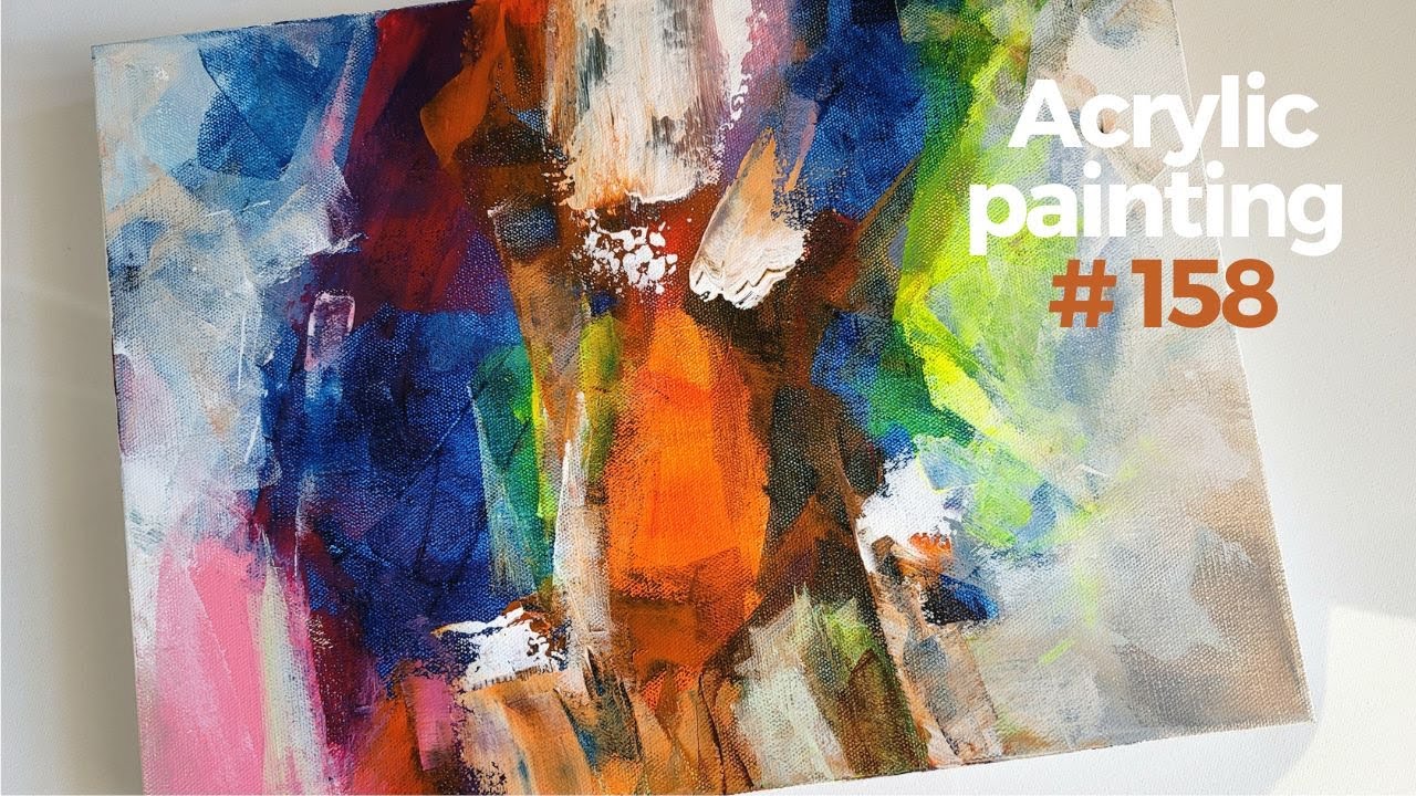 EASY Painting technique with Catalyst Wedge | Abstract Acrylic # ...