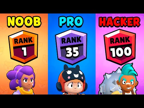 NOOB vs PRO vs HACKER - Brawl Stars