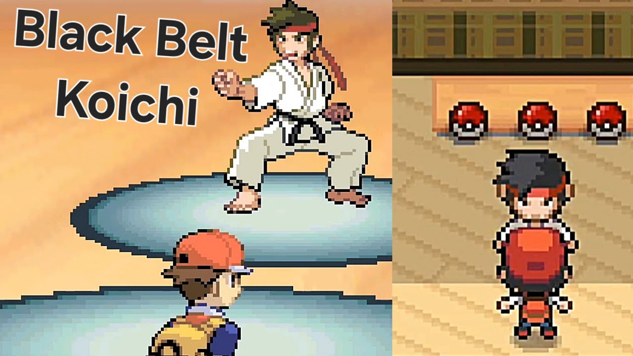 Defeating Black Belt Koichi - Pokémon Infinite Fusion - YouTube