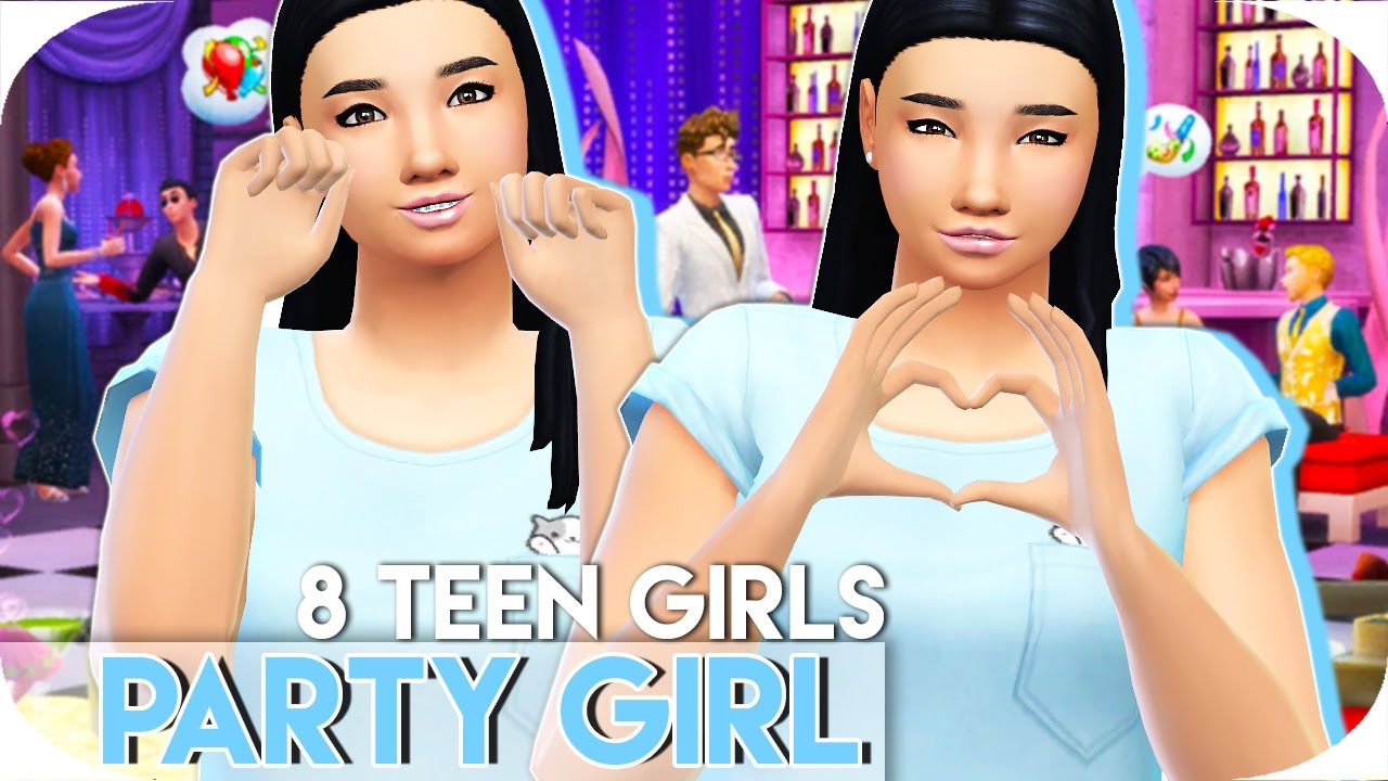 THE SIMS 4 | 8 TEENS W/ 8 DIFFERENT STYLES💗 | MEET MIA - PARTY GIRL🎉 ...
