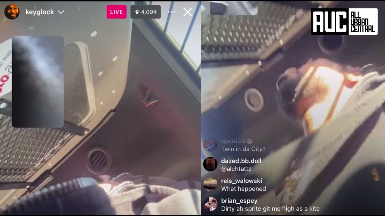 Key Glock Arrested On Live For Tinted Windows In Atlanta - YouTube