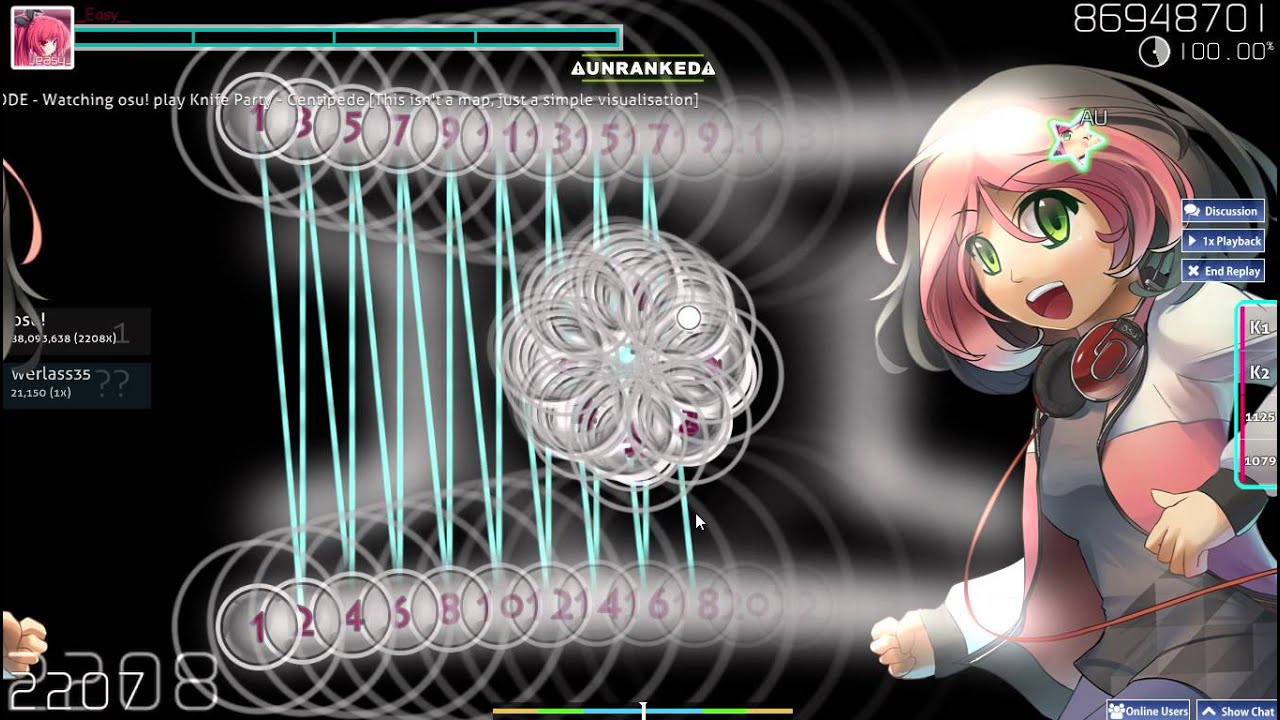osu! Knife party - Centipede (Impossible map) - YouTube