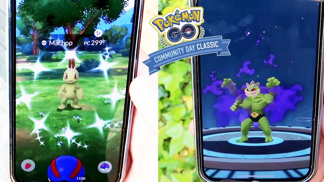 ¡Mi MEJOR COMMUNITY DAY CLÁSICO! MUCHOS MACHOP SHINY, MACHAMP SHINY ...