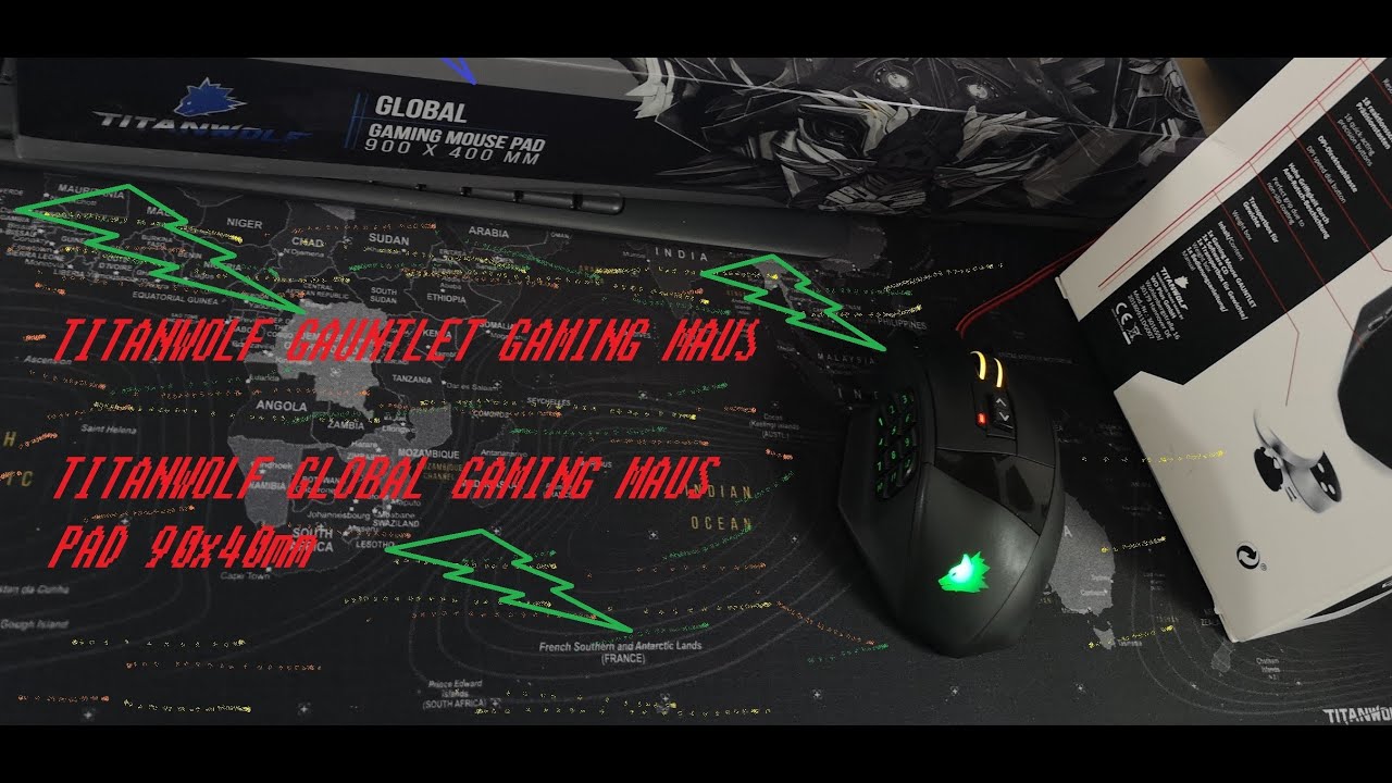 TITANWOLF GLOBAL GAUNTLET GAMING MAUSE PAD MIT HUAWEI P20 PRO - YouTube