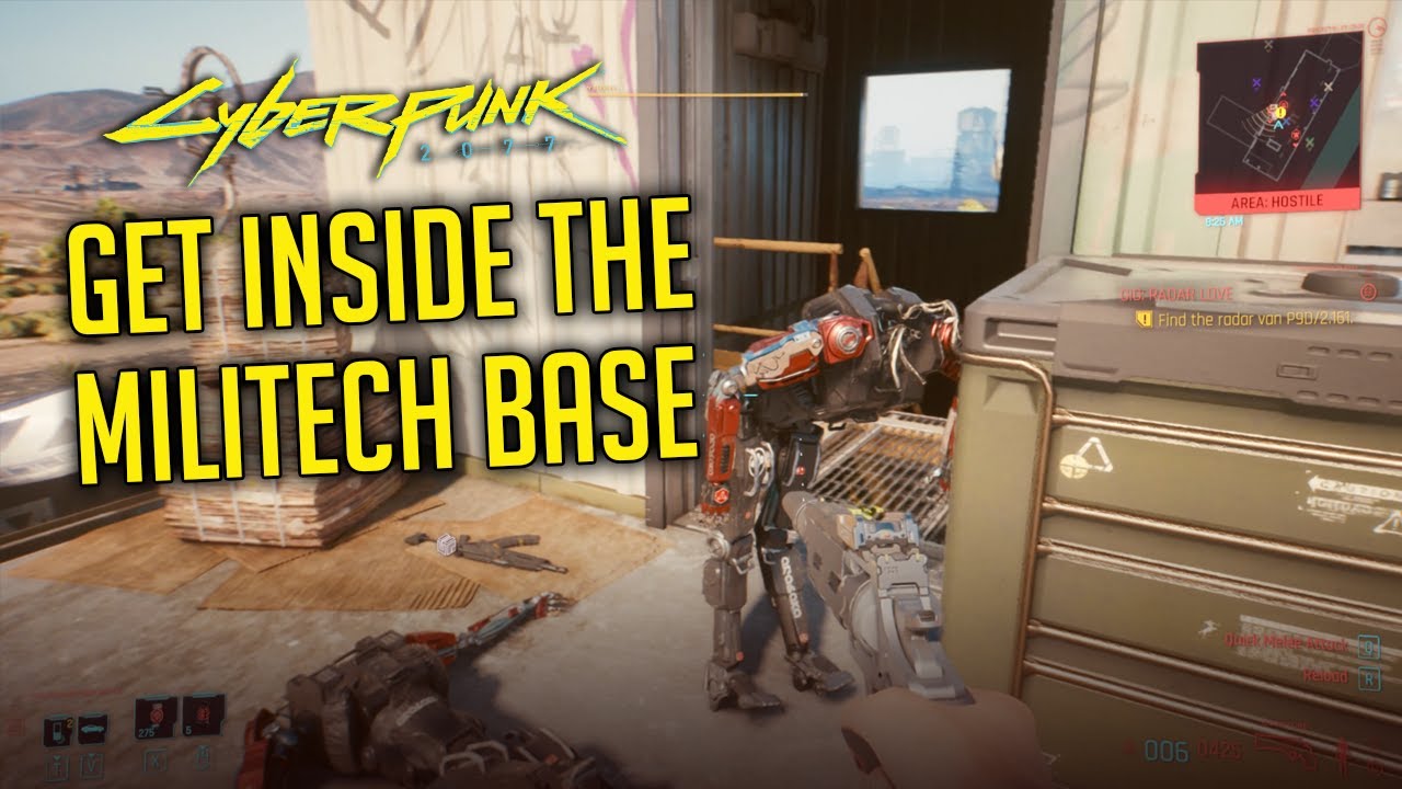 How To Get Inside The Militech Base Without Being Alerted | GIG: RADAR ...