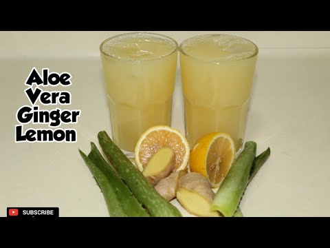 ALOE VERA, LEMON, GINGER DRINK || How to boost your immune system at home