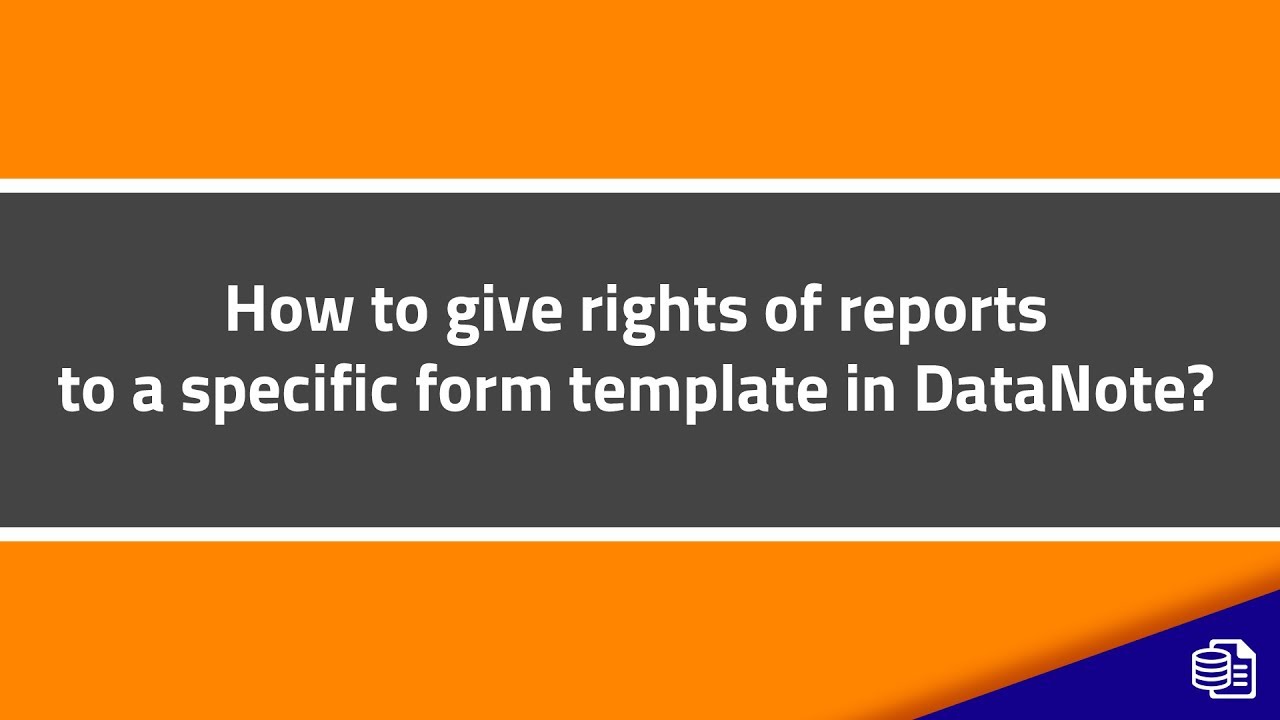 Form Settings Part - 3 How to give rights of reports to a specific ...