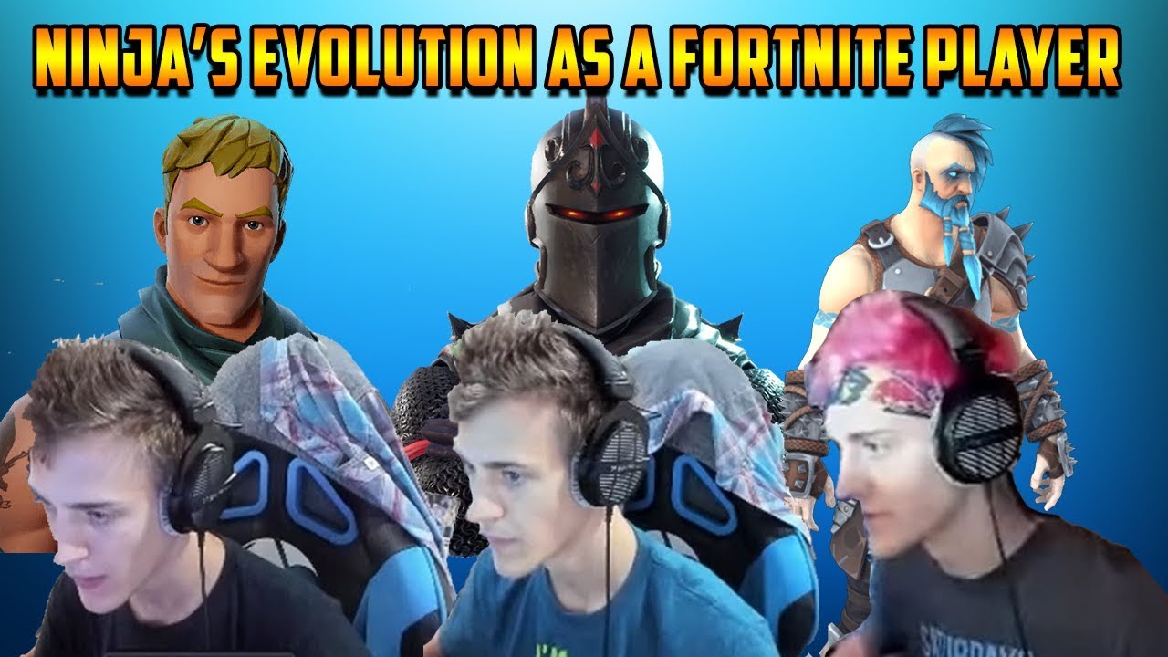 Ninja's Evoultion as a Pro Fortnite Player - YouTube