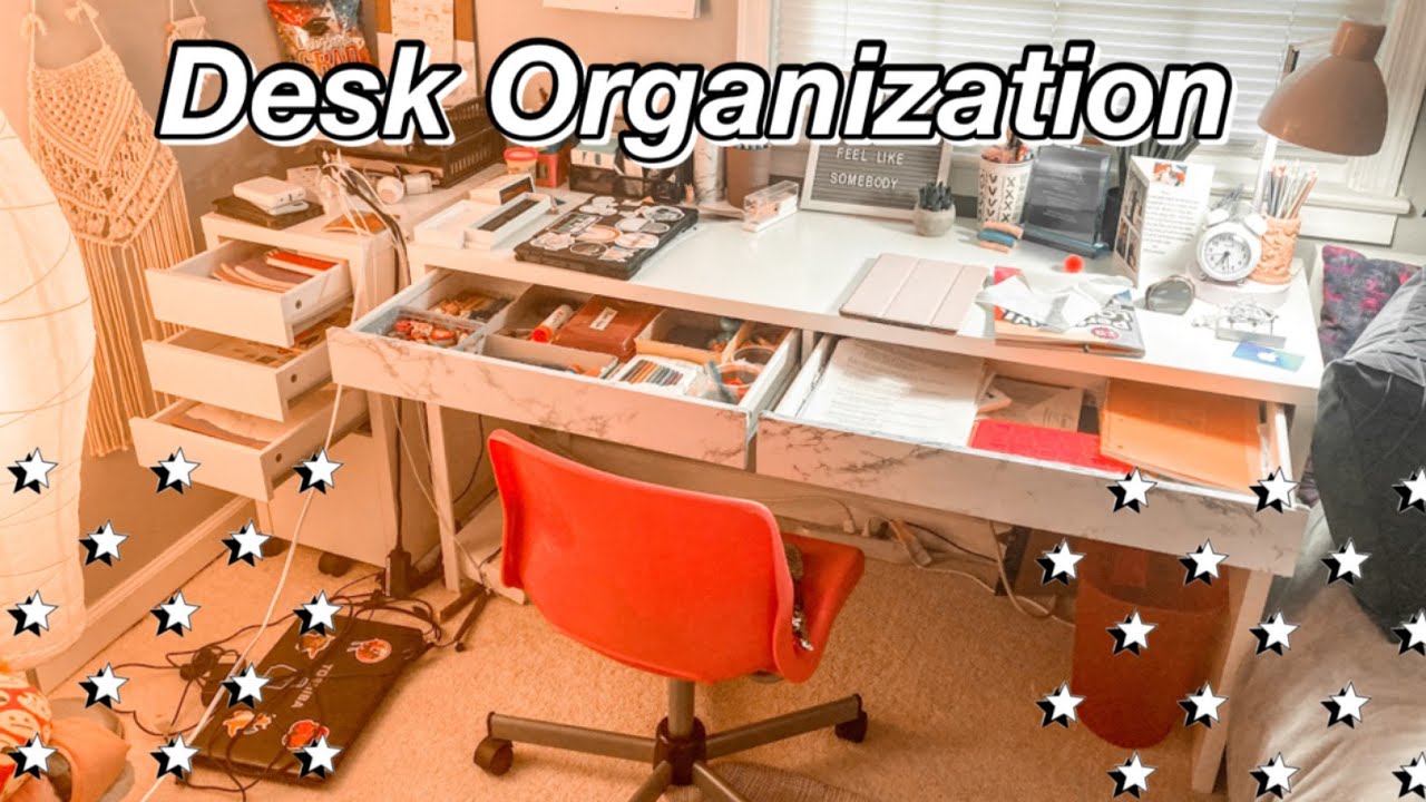 Desk Organization! Organize My Desk With Me! Satisfying Organizing ...