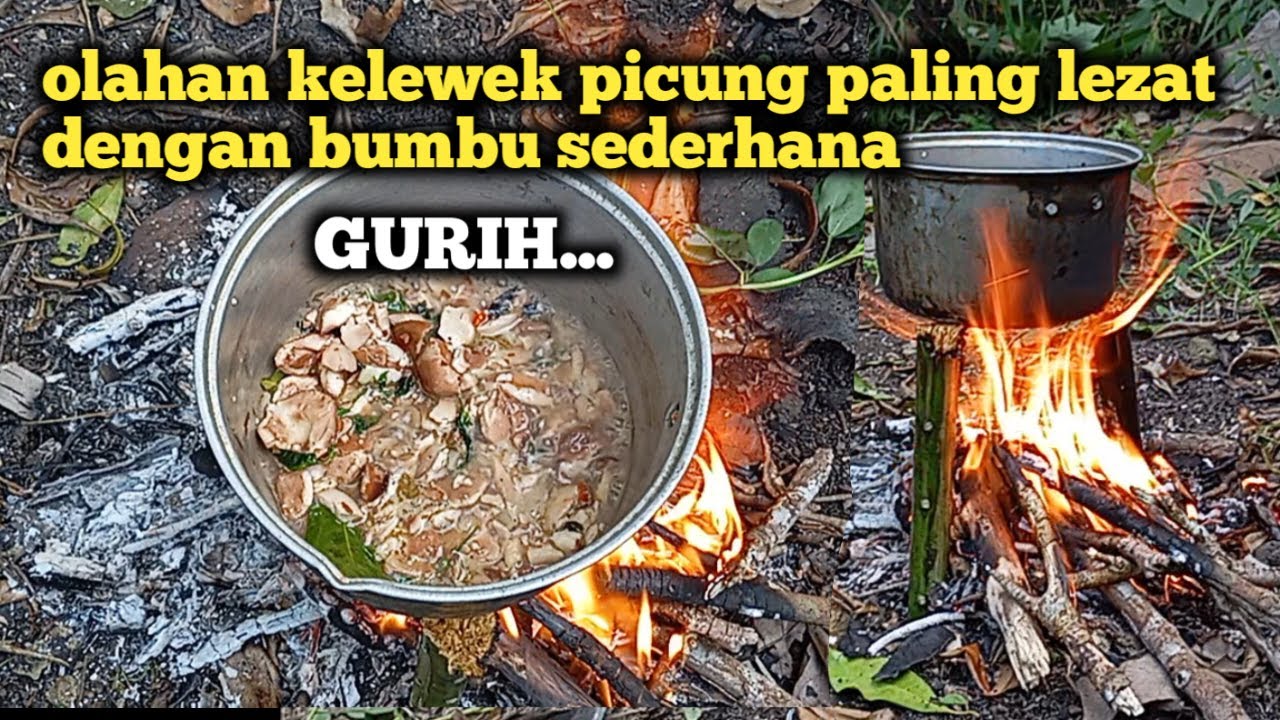 Memasak kelewek picung di suasana kebun - YouTube