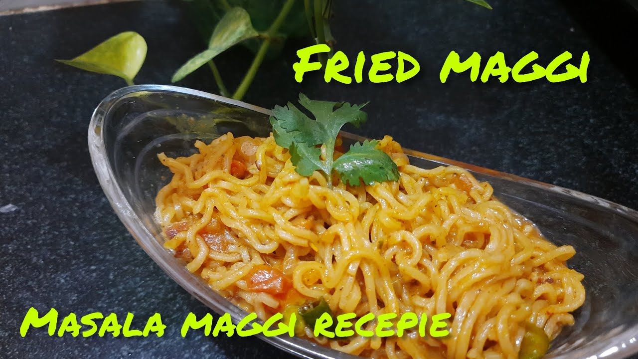 Masala maggi recepie// Aata masala noodles// Fried maggi // Easy maggi ...