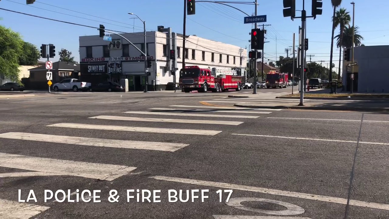 Lafd light force 64 responding - YouTube
