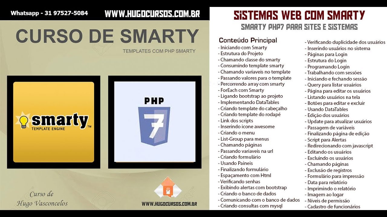 Curso de Smarty 3.1 - Aula 01 - Sistema Gerenciamento com PHP7 - YouTube