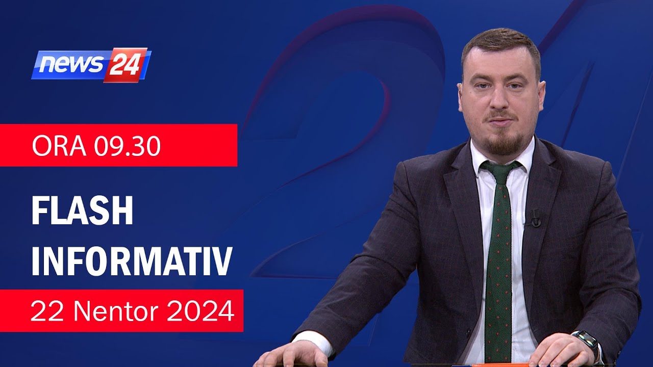 22 Nentor 2024 Flashi Informativ ne News24 ne studio Klevin Muka (Ora ...
