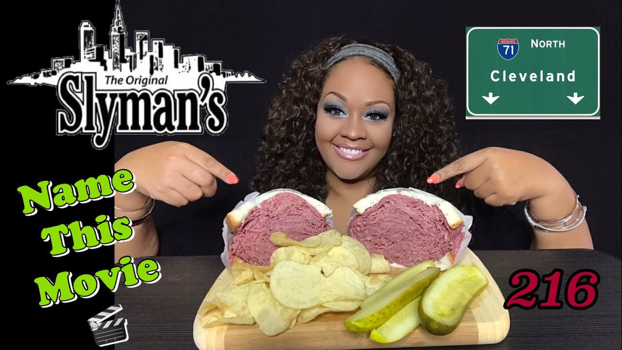 GIANT CORNED BEEF SANDWICH - PILED HIGH - Slyman’s Deli - YouTube