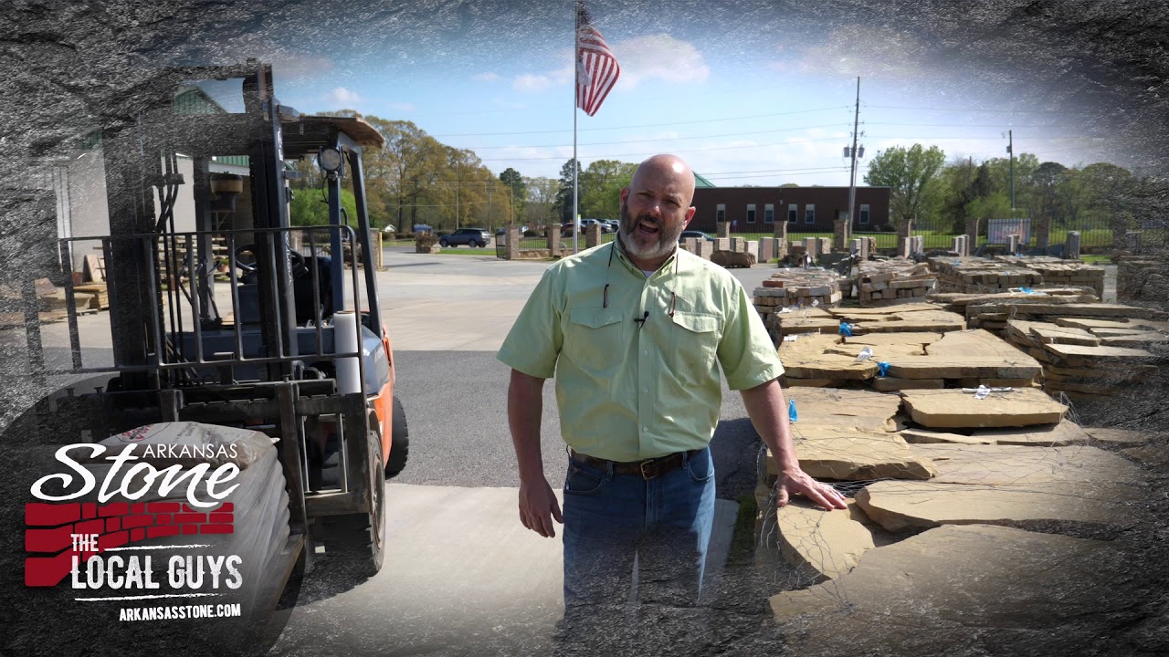 Arkansas Stone - Flagstone with Decomposed Granite - YouTube