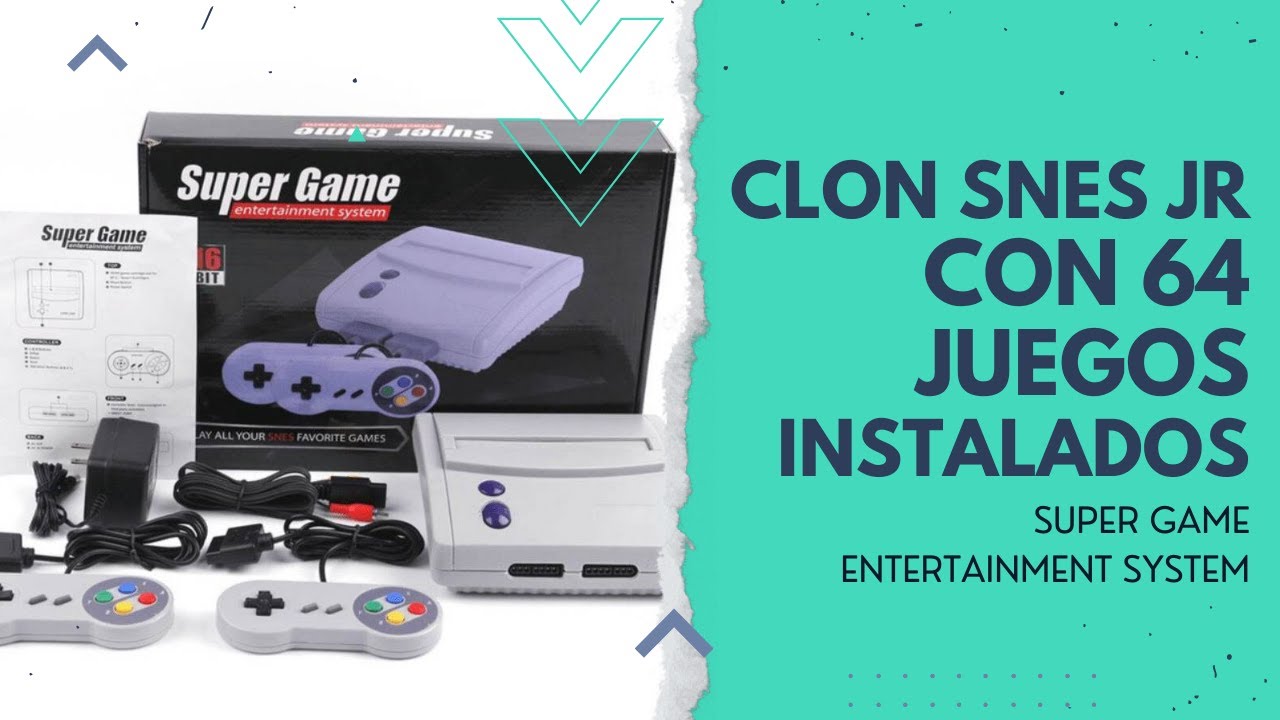 Reseña de clon de Super Nintendo Jr. con 64 juegos instalados | Super ...