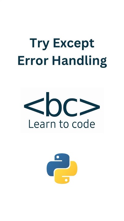 Handle Errors more gracefully using Try Except blocks in Python! #coding #programming #python ...