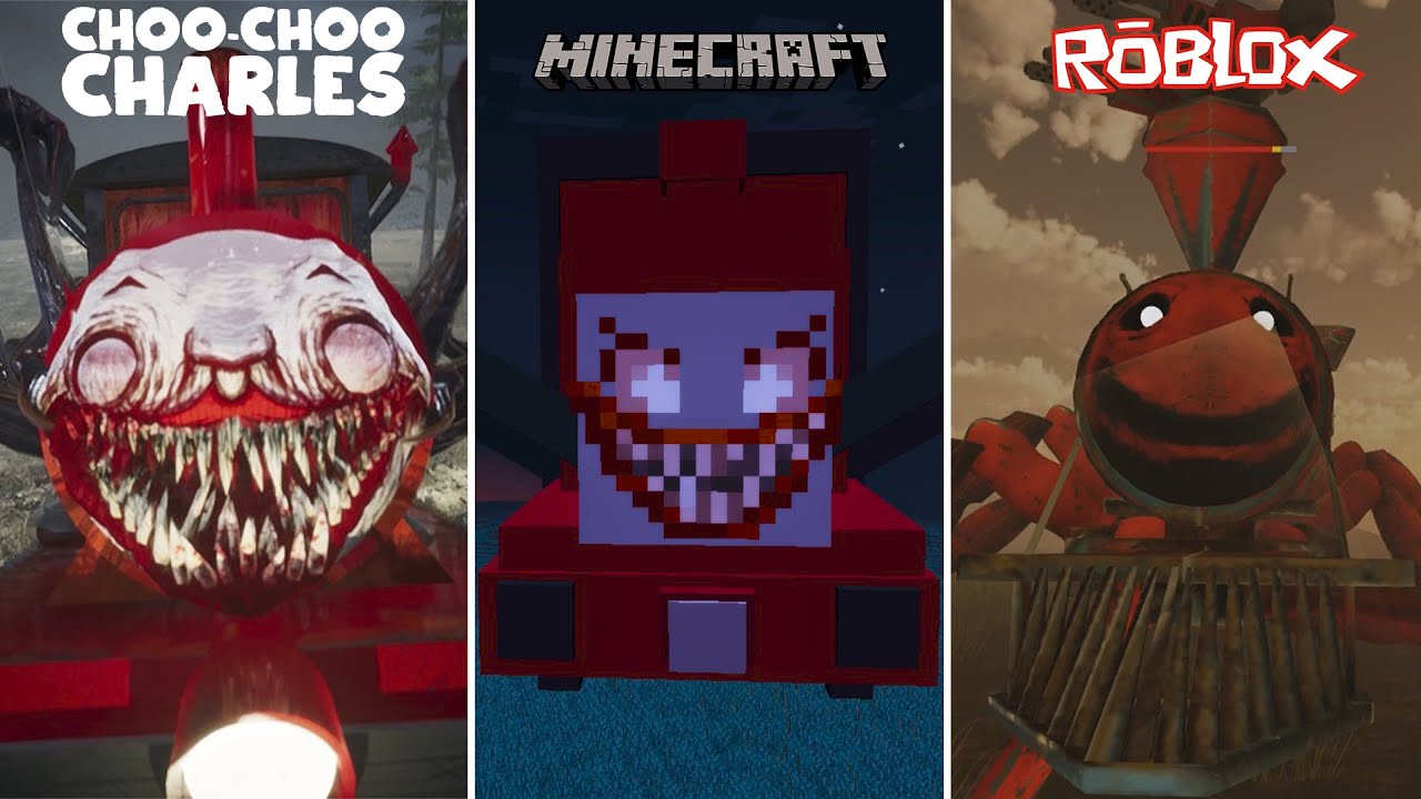 Choo Choo Charles EVOLUTION in All Games (Roblox, Minecraft, Choo-Choo ...