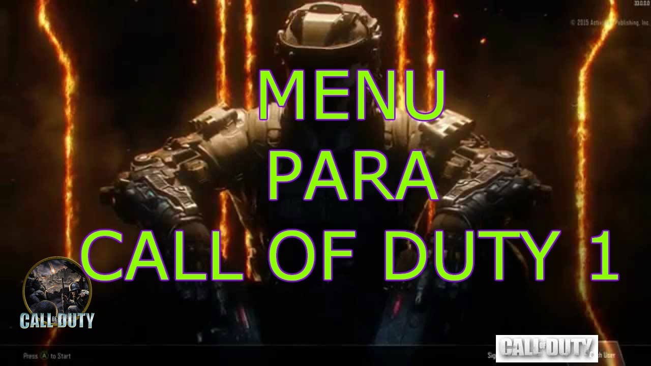 || Call Of Duty 1 || MENU PARA CALL OF DUTY 1 2017 - YouTube