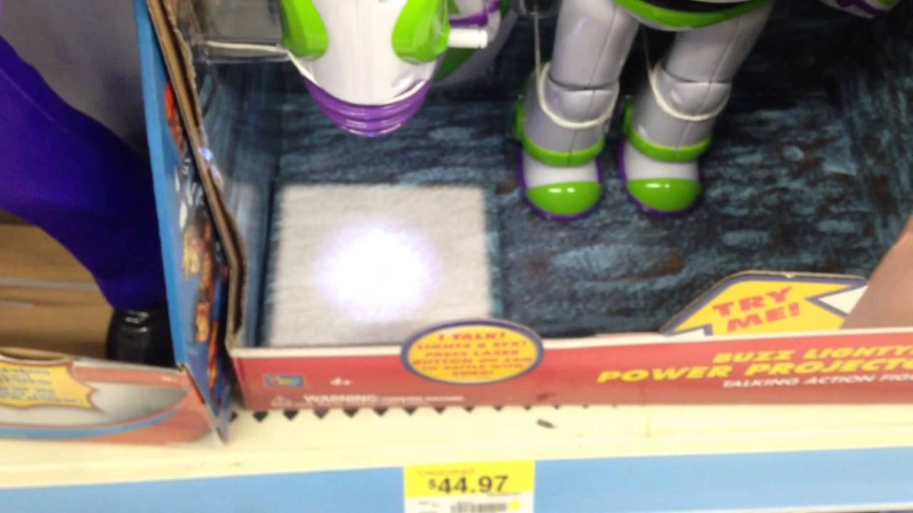 BUZZ LIGHTYEAR Power Projector Talking Action Figure REVIEW & DEMO ...