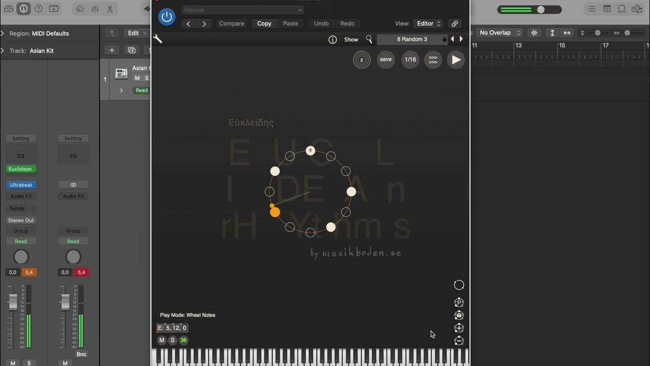 Euclidean Rhythms Plugin - Wheel Parameters - YouTube