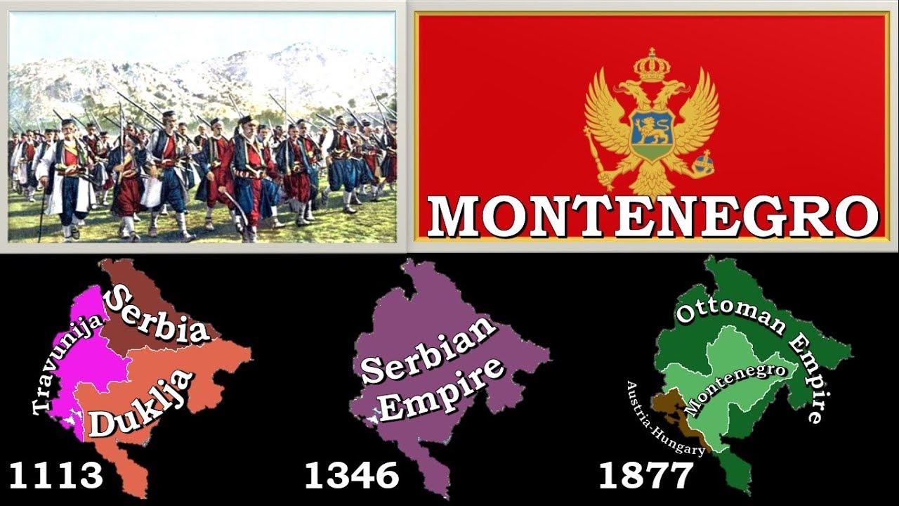 History of Montenegro (since 168 BC) - Every Year - YouTube