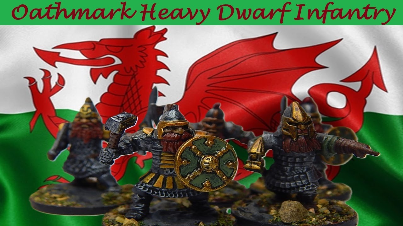 Oathmark heavy dwarf infantry unboxing and review - YouTube