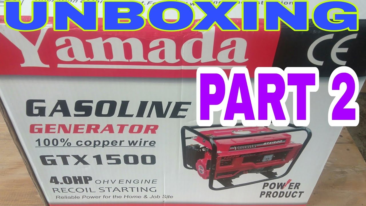 UNBOXING GENERATOR SET PART 2 (BUHAY PROBINSYA) - YouTube