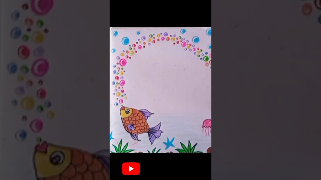 Fish Border Design For Project