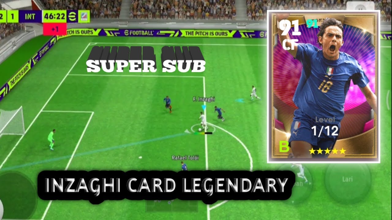 AMAZING INZAGHI CARD LEGENDARY SUPERSUB efootball 2023 - YouTube