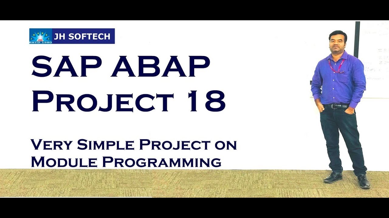 Sap Abap Project 18 Module Pool Prog For Beginners Youtube