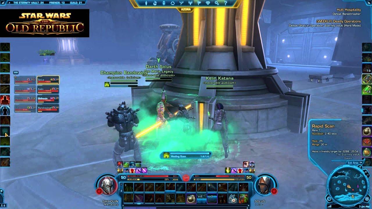 SWTOR Raid - Eternity Vault HM - Annihilation Droid XRR-3 - YouTube