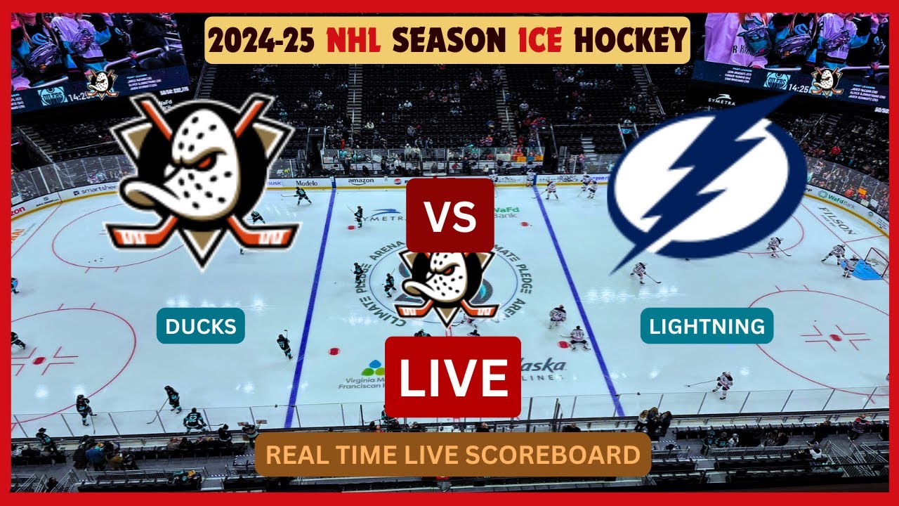 Anaheim Ducks Vs Tampa Bay Lightning LIVE Score UPDATE Today Hockey ...