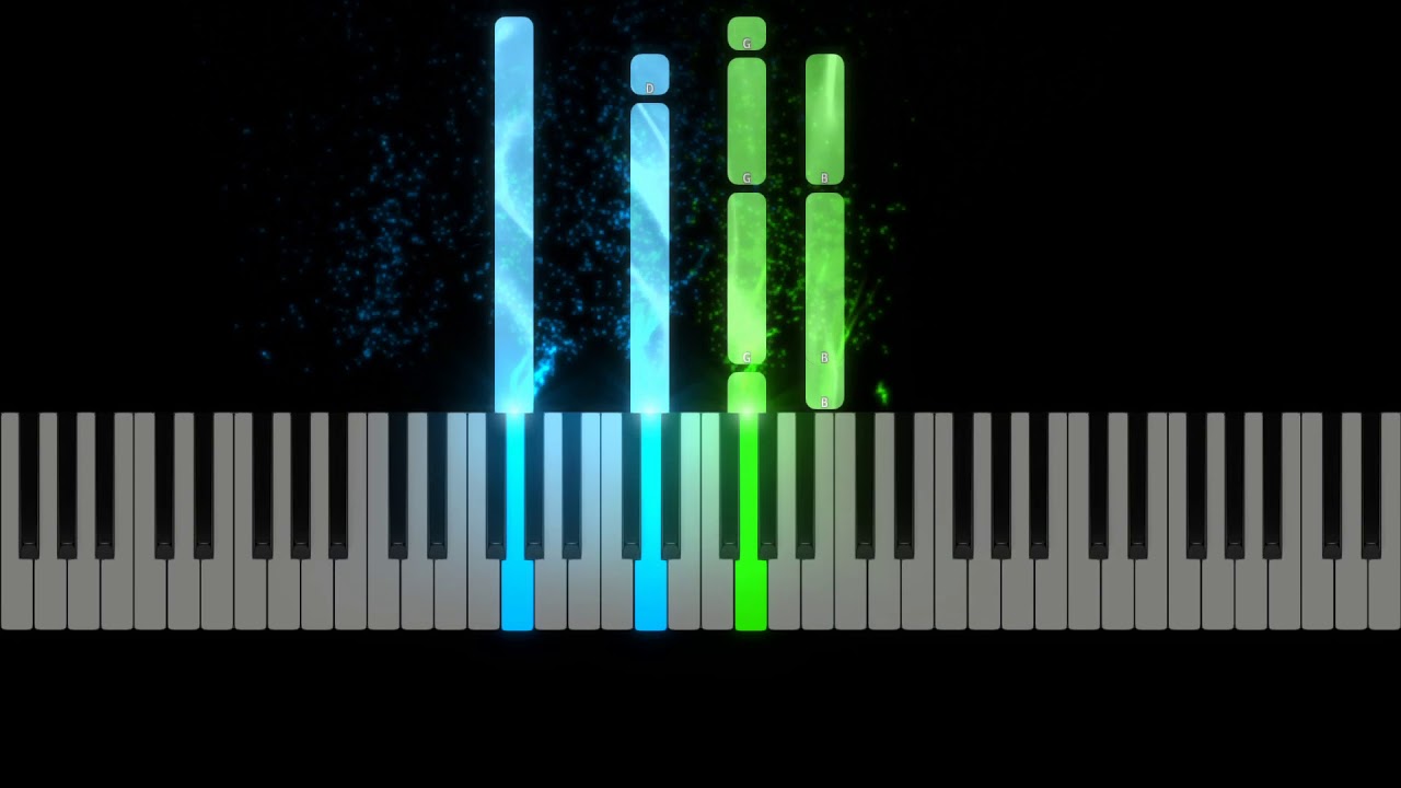 Griff "good stuff" Piano Sheet Music Synthesia Preview - G Major - YouTube