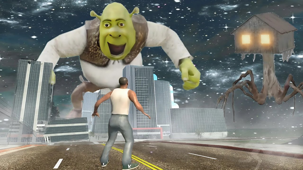 Franklin Fight Shrek in Indian bike driving 3d || funntyaa - YouTube
