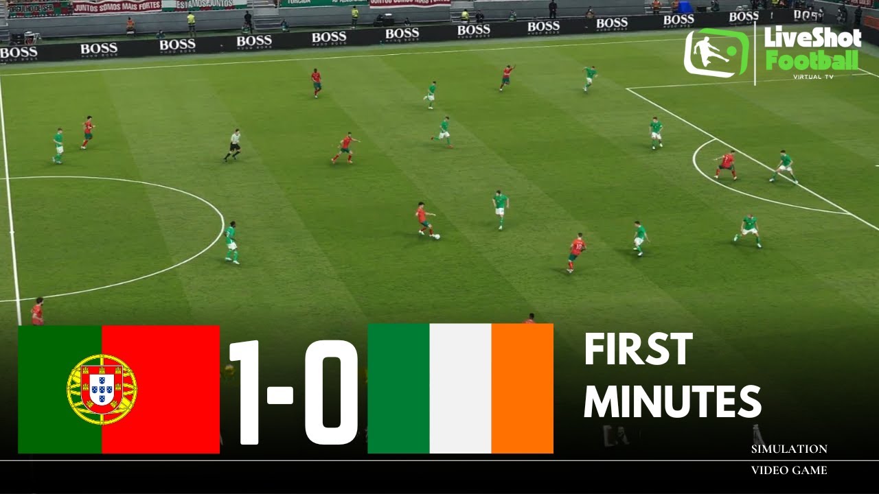 First Minutes: PORTUGAL 1-0 IRELAND🔴 World Cup Qualifiers - Video Game ...