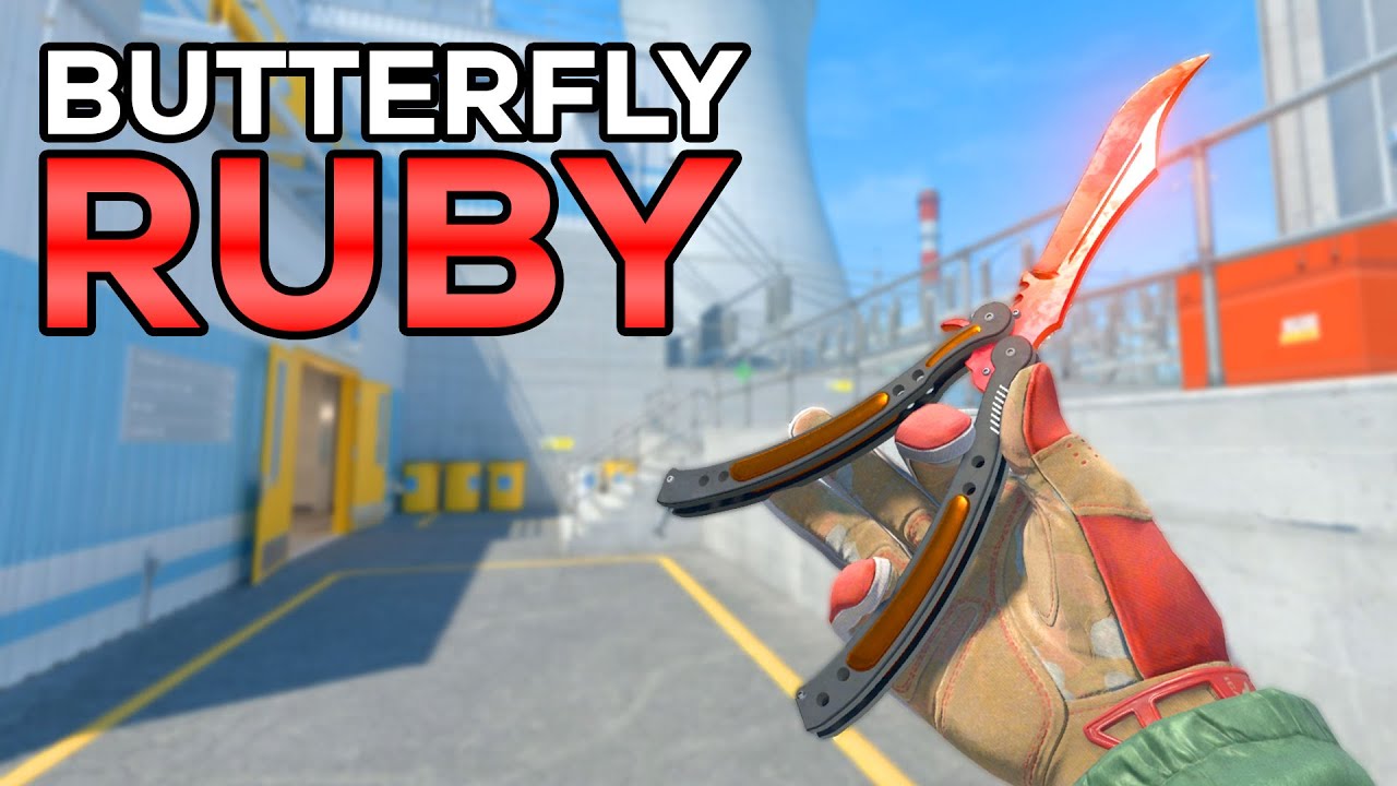 CS2 Butterfly Knife Ruby Doppler (FACTORY NEW) | CS2 Knife Gameplay - YouTube