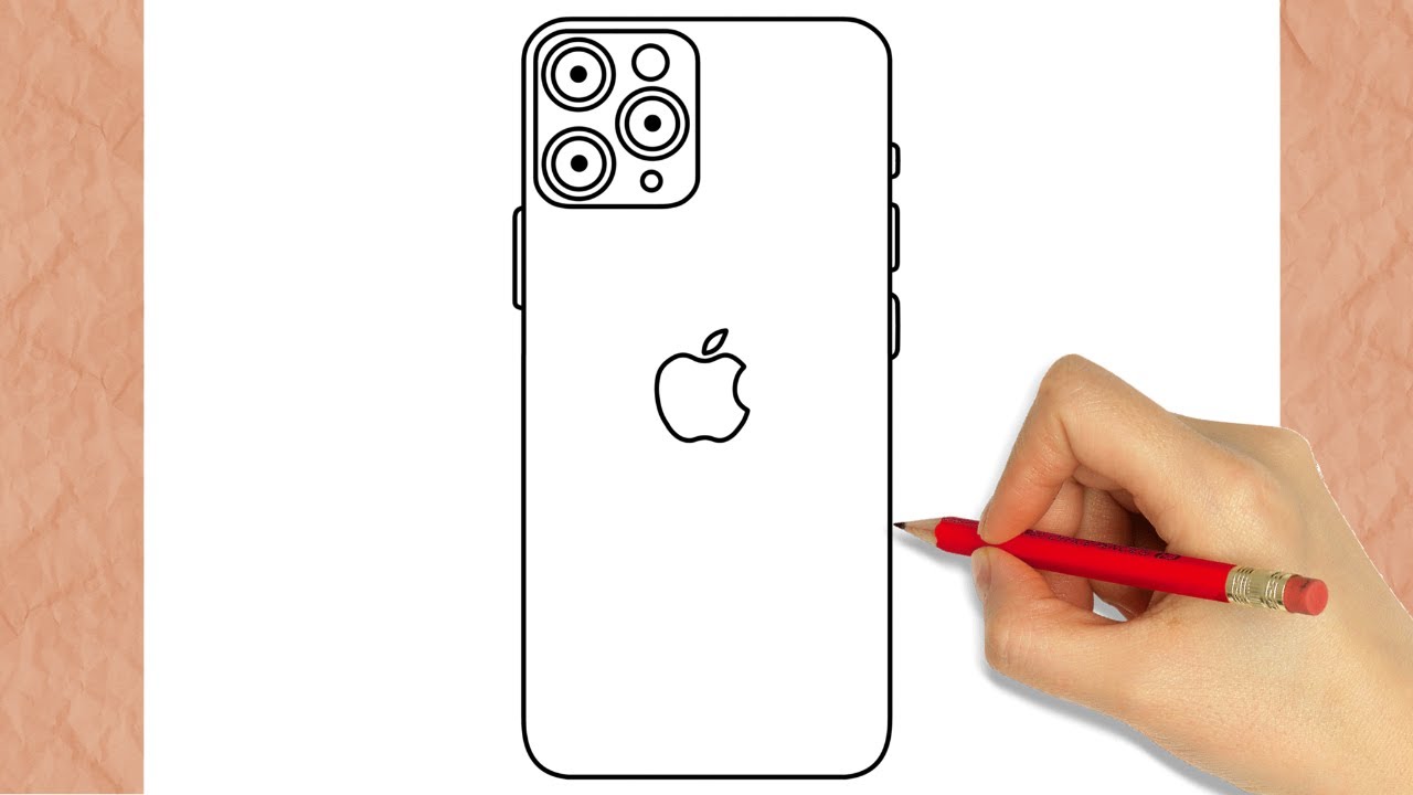 Como Desenhar um IPHONE APPLE I Passo a Passo I Fácil - YouTube