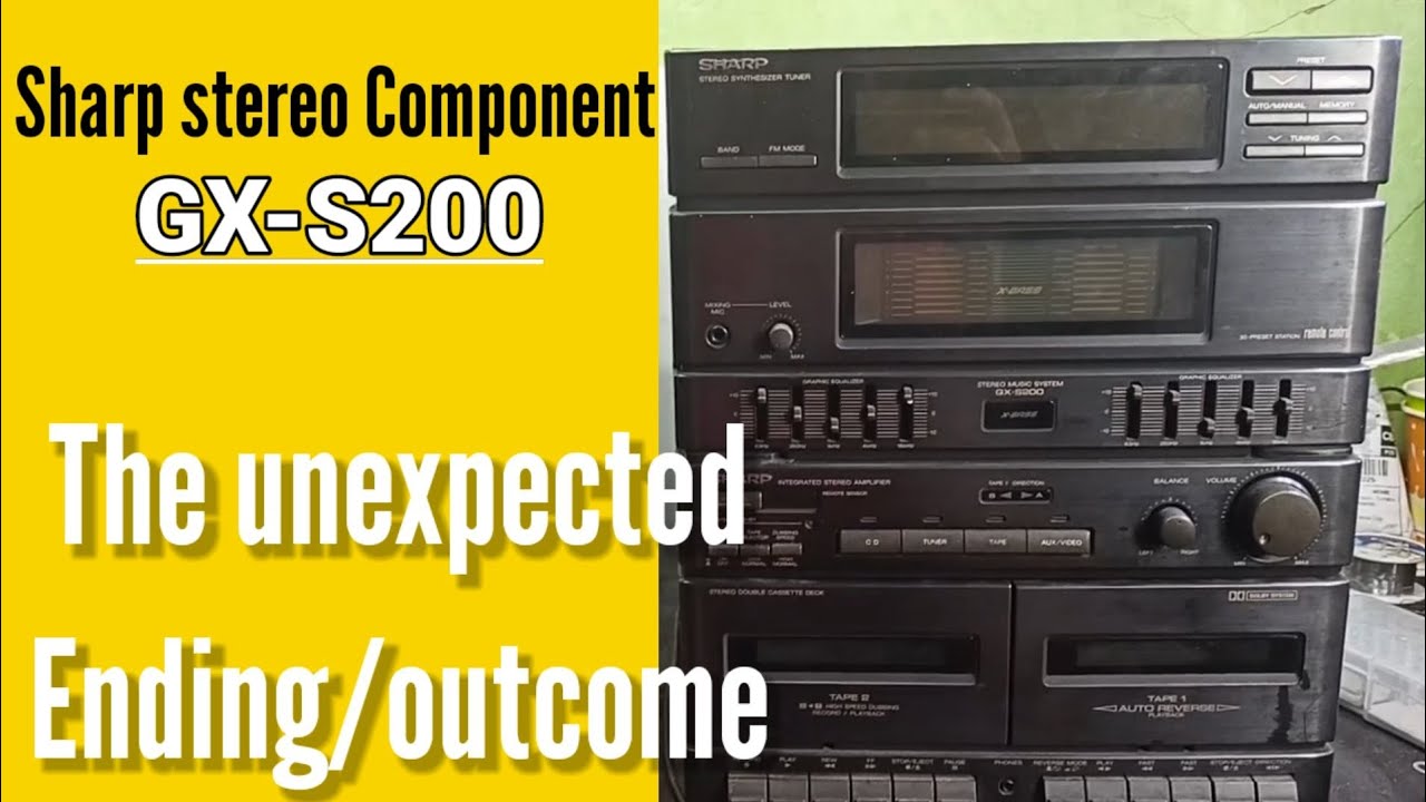 Sharp GX-S200 stereo component‼️Unexpected ending - YouTube