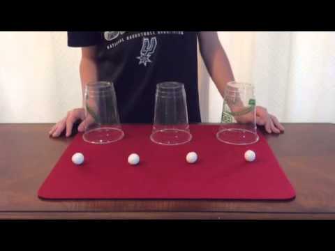 Cups and Balls Trick Preformance and Explanation - YouTube