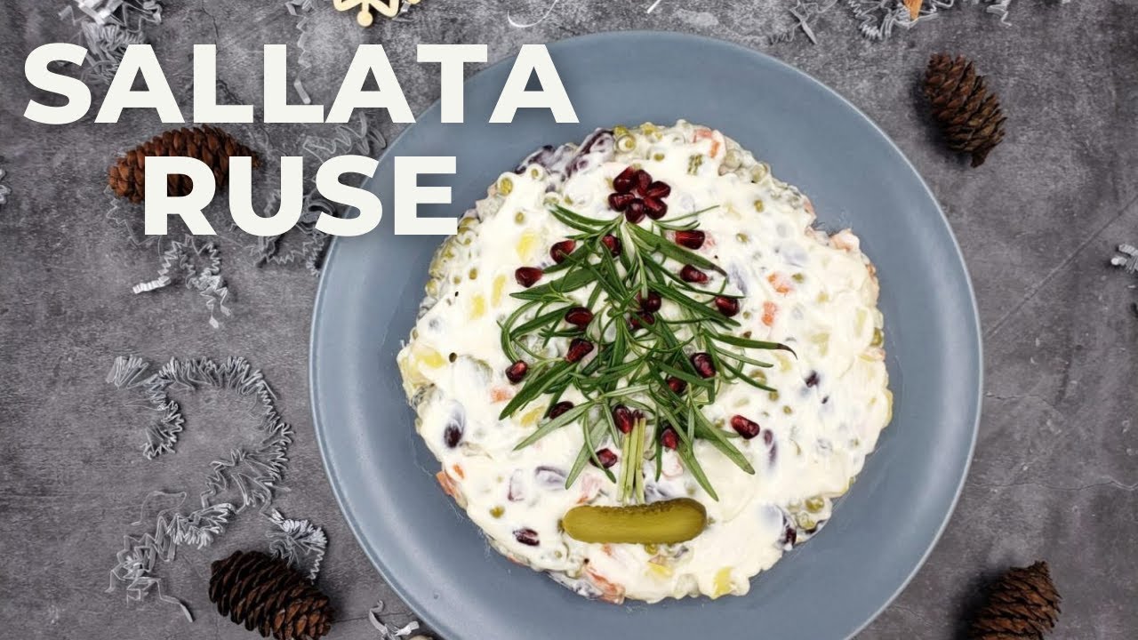 Sallata ruse: receta ideale per festa! - YouTube