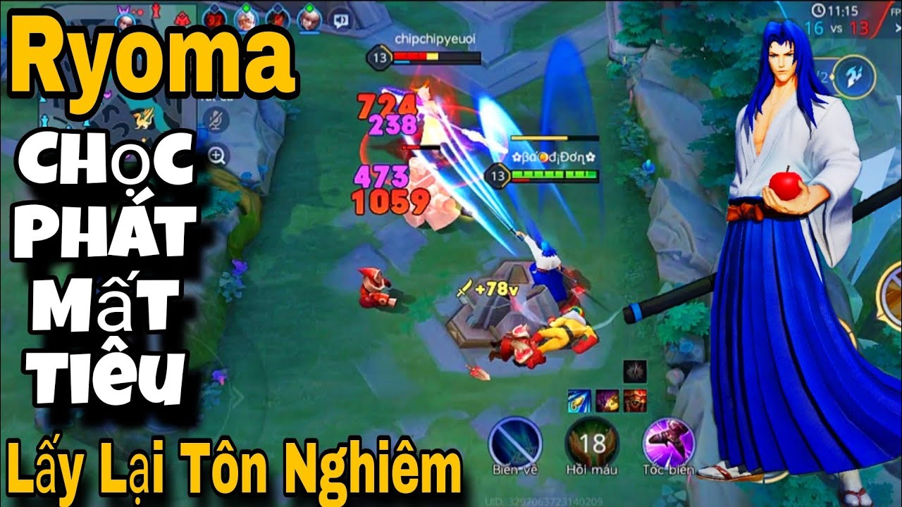 Ryoma Ailing Samurai Lấy Lại Tôn Nghiêm Hủy Diệt Team Chọc Phát Mất ...