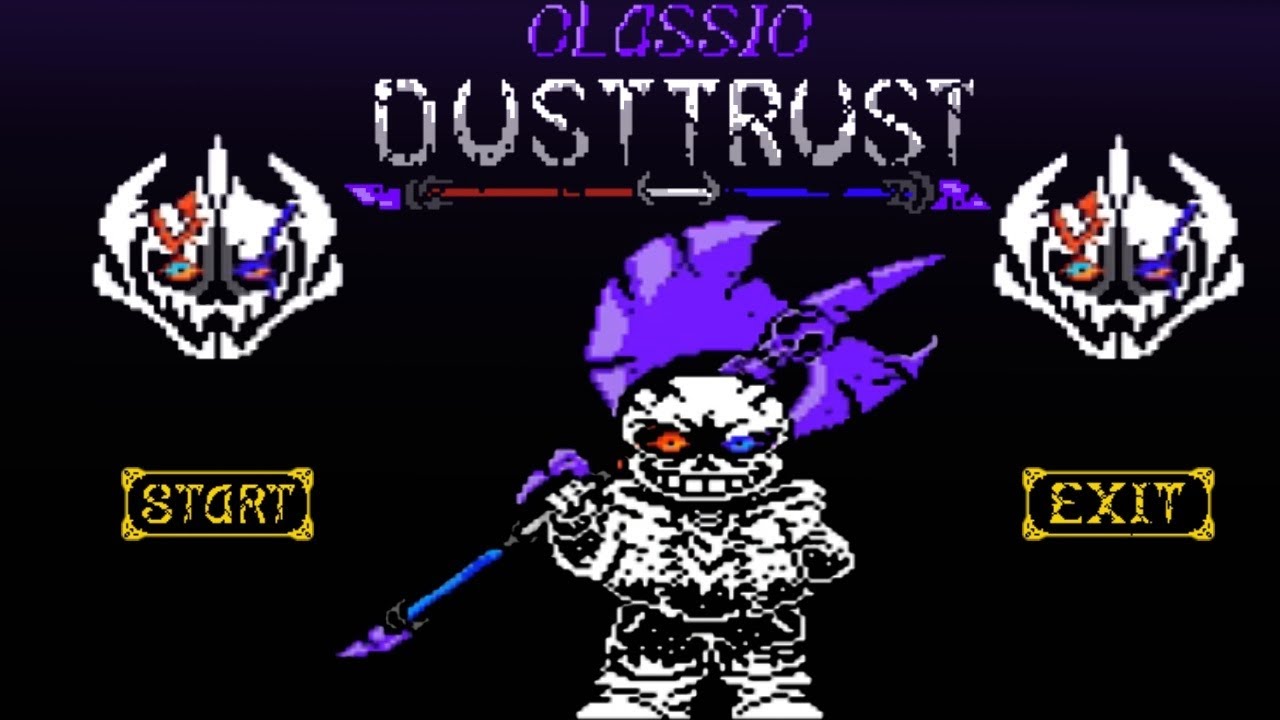 Classic DustTrust Sans Fight - Undertale Fangame (by ZYDCN) - YouTube