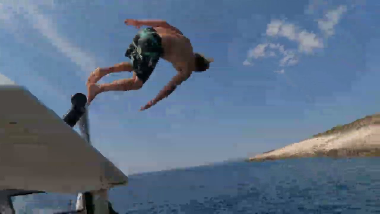 Huge cliff jumps in Croatia, almost had to go to the hospital - YouTube