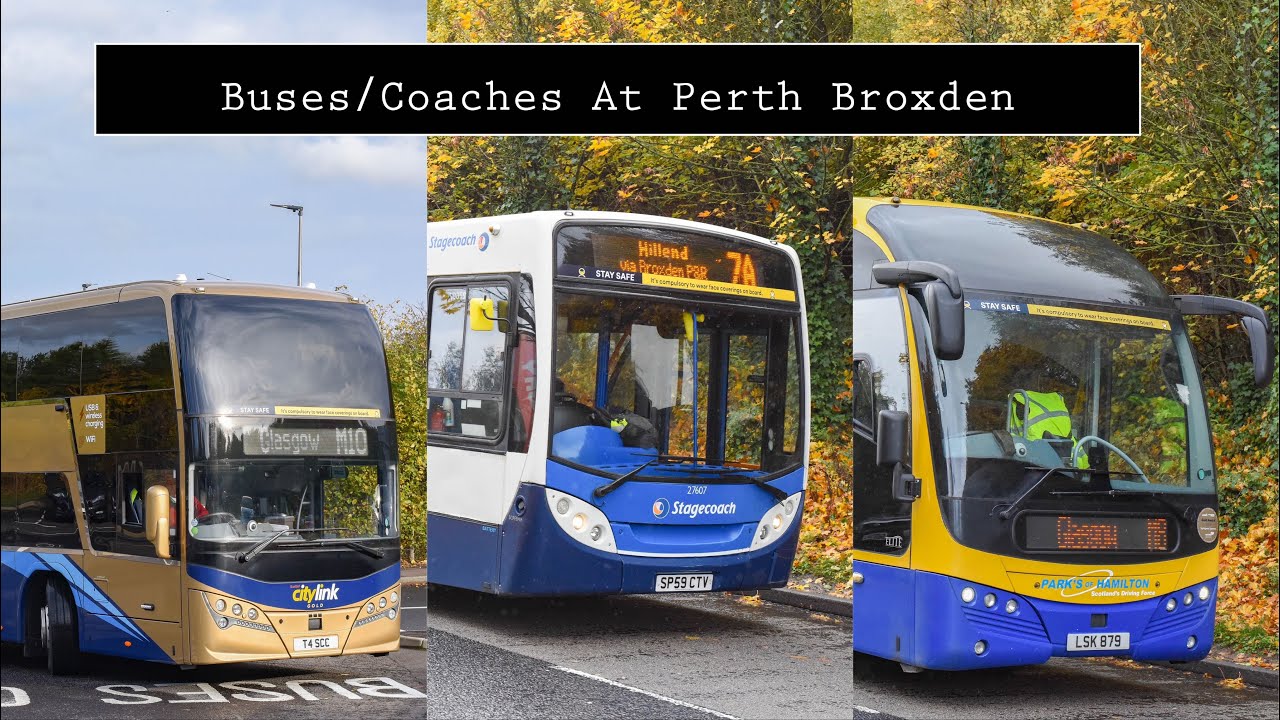 Buses/Coaches At Perth Broxden - YouTube
